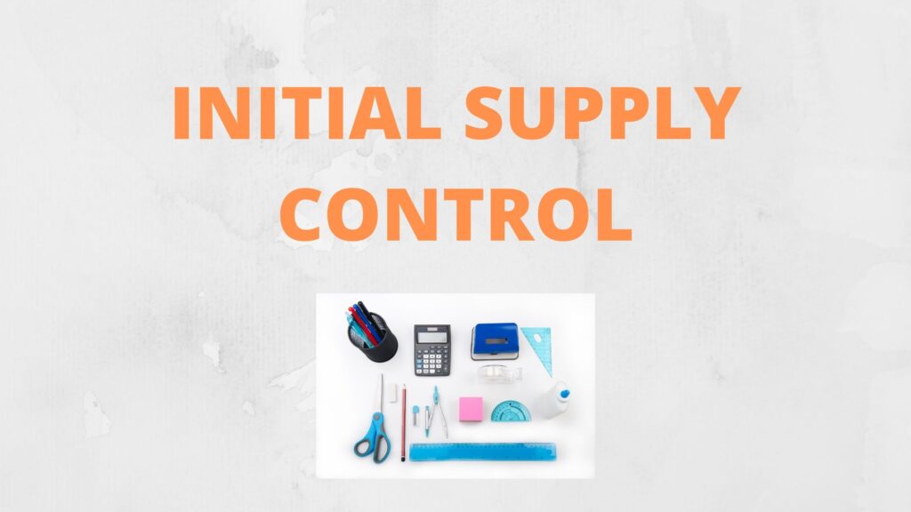 How to manage initial supply control during SOP after NPD?