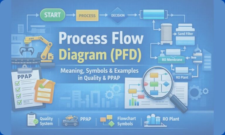 Process Flow Diagram(PFD) in Quality: Symbols & Examples