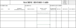 Machine Maintenance Procedure and History Card Format (Free PDF & Excel ...
