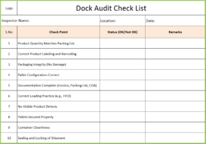 Dock Audit in the manufacturing industry: Why it matters