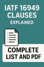IATF 16949 Clauses Explained | Complete Clause List & PDF