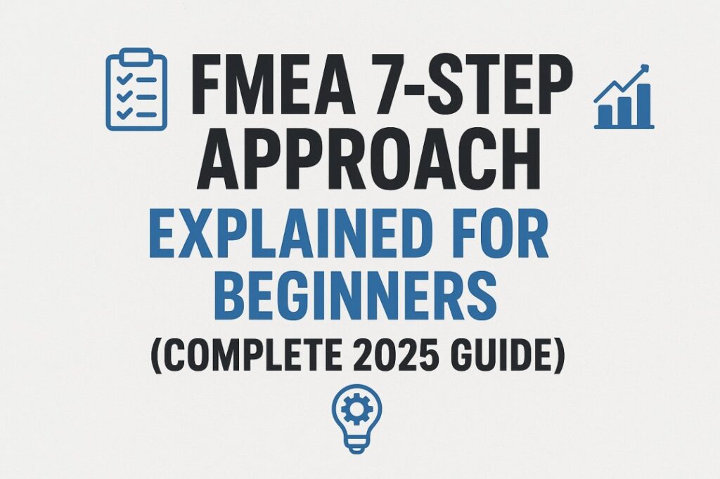 FMEA 7-Step Approach explained for beginners (Complete Guide with example)