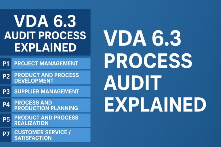 VDA 6.3 Process Audit Explained | Checklist, Scoring System & Supplier Requirements (2025 Guide)